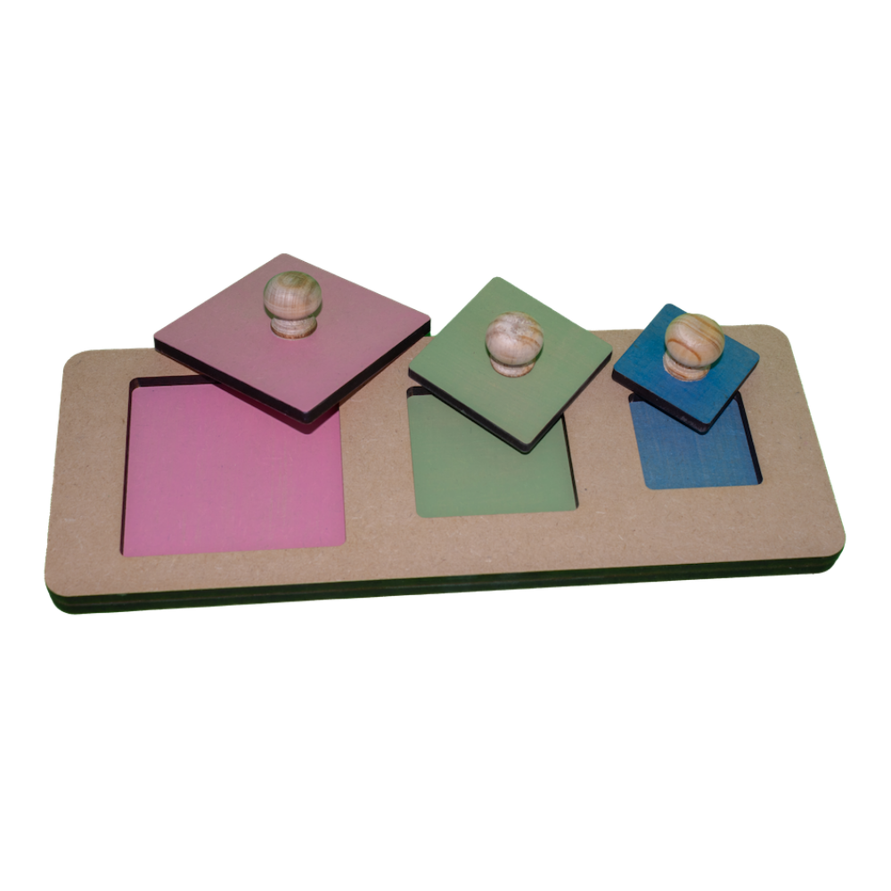 Shape Puzzle - Squares - Laserique